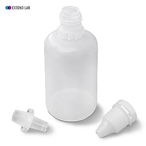 EXTEND LAB 30ml Plastic Dropper Bottle PACK OF 10 - Squeezable Eye Dropper Bottles - Refillable Mini Dropper Bottles with Srew Cap - Ideal for Essence, Oil