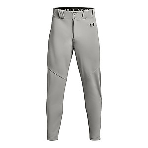 Under Armour Men's Utility Baseball Straight Leg Pant Pipe 22, (080) Baseball Gray / / Black, X-Large