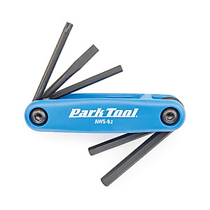 Park Tool AWS-9.2 Fold-Up Hex Wrench and Screwdriver Set Tool,Blue