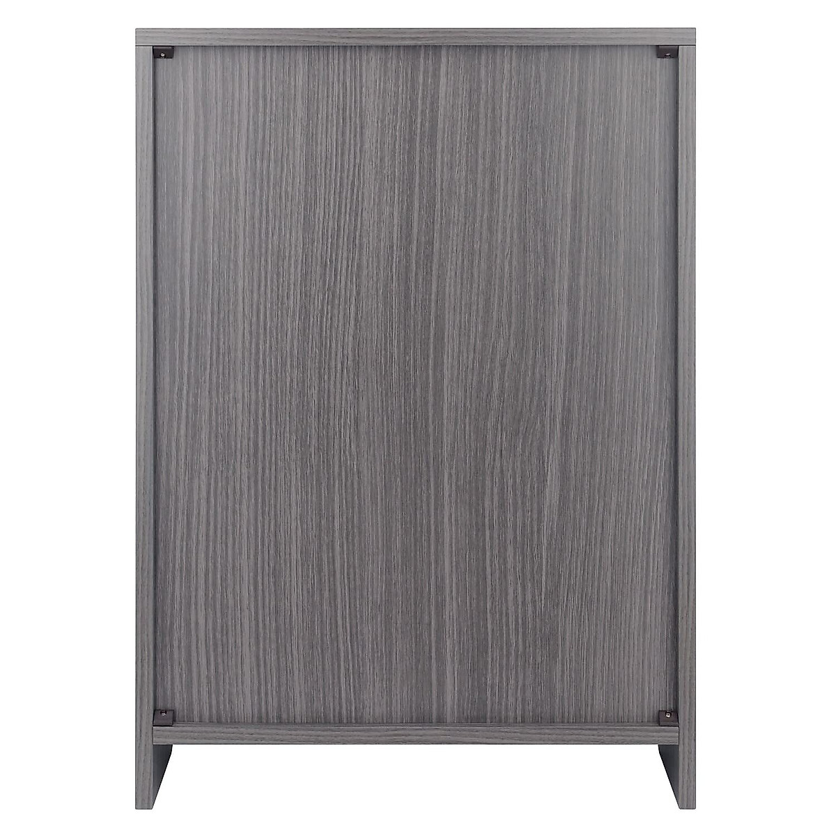 Winsome Wood Nova Storage Cabinet, 1-Drawer with Open Shelf, Charcoal