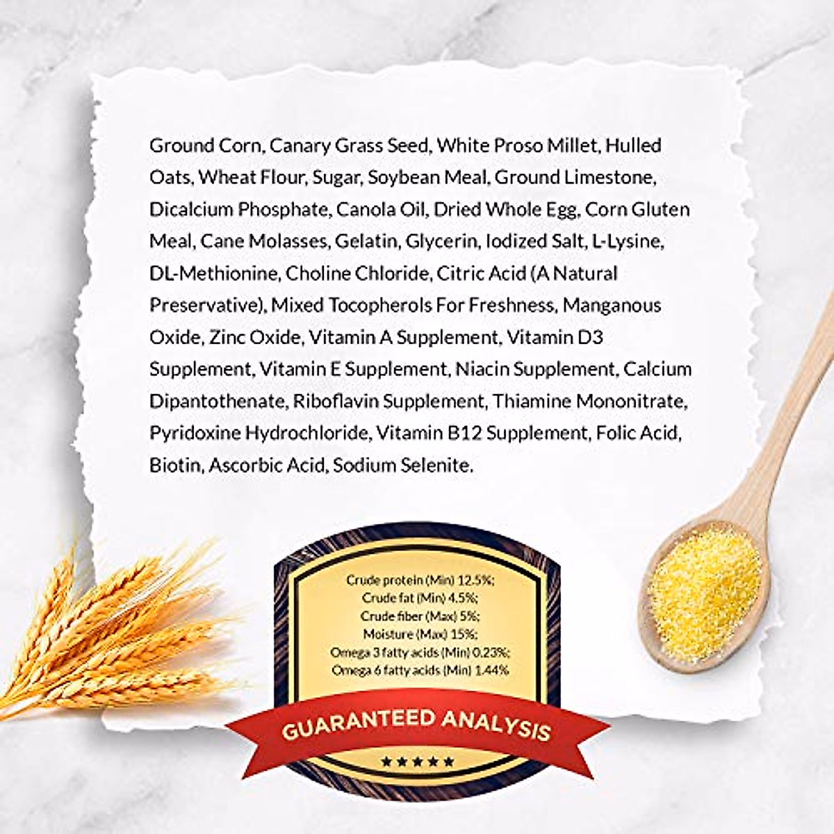 LAFEBER'S Classic Avi-Cakes Pet Bird Food, Made with Non-GMO and Human-Grade Ingredients, for Cockatiels Conures Parakeets (Budgies) Lovebirds, 8 oz