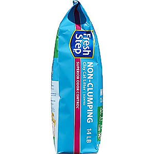 Fresh Step Non Clumping Cat Litter With Febreze Freshness, With 7-Day Odor Control, 14 lb. Bag