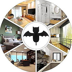 HyzaPhix Adhesive Hooks Decorative Wall Hooks Hanging CreativeTowel Hooks Funny Bat Key Holder for Bedroom, Kitchen, Restroom, Bathroom, Home Decoration (bat)