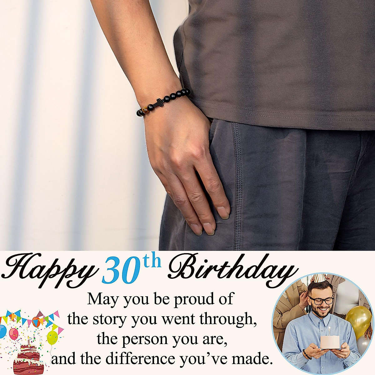 ORISPRE Happy 30th Birthday Gifts Decorations for Him, Best Gifts for 30 Year Old Man Birthday Gifts for Husband Son Men Him Dirty 30