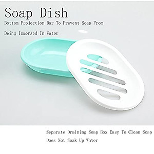 BAWAQAF Bathroom Set,Bathroom Decor Sets Accessories,6 Pcs Lavender Bathroom Accessories Set,Bathroom Accessory Set,Bathroom Accessories Set with Trash Can