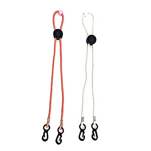 Missli Adjustable Lanyard Straps for Adults/Kids - Safety Clip Holder Stopper Hang Around The Neck Rest&Ear Holder Rope Extender (Pink)