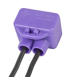 King Innovation 95015 AlumiConn Wire Connector, 10 pk, Purple, Count