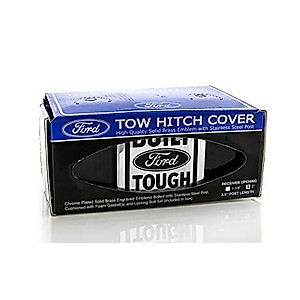 Ford Built Tough Metal Trailer Tow Hitch Cover Plug Emblem