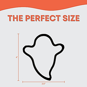 Ghost Cookie Cutter | Easy-to-Push 3D-Printed Halloween & Fall Baking Tool for Cookies, Fondant, and Crafts | Spooky Holiday, Día de los Muertos & Birthday Party Decor