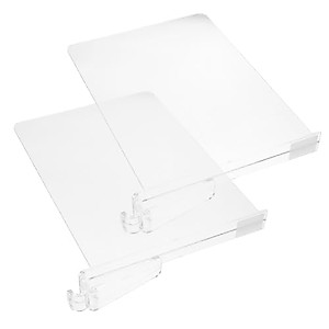 Levemolo 2 Pcs Multi-Function Cabinet Divider Shelf Divider Closet Divider Closet Shelf Organizer Cabinet Accessory Closet Accessory Closet Organization Tools Purses Separators Plastic