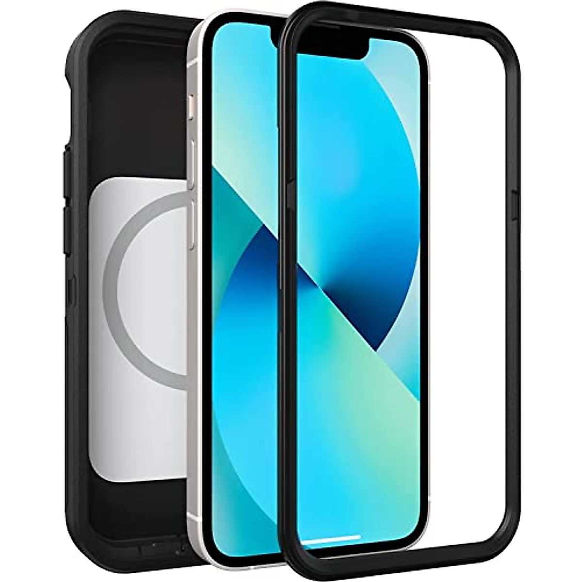 OtterBox Defender Series SCREENLESS Edition Case for iPhone 13 Mini & iPhone 12 Mini -Polycarbonate,Synthetic Rubber, Interaction with Apple’s MagSafe, Black