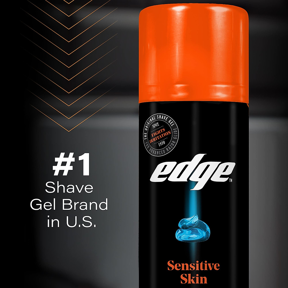Edge Men's Sensitive Skin Formula Shave Gel with Soothing Aloe, 2.75 Ounce