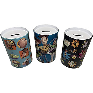 The Tin Box Company Toy Story Saving Banks for Kids. Coin Collecting and Money Saving