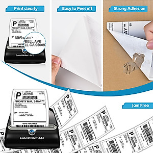 NineLeaf 3 Roll (6600 Labels) Compatible for Dymo 1744907 Internet Postage Label 4" x 6" Mailing Address Shipping Multipurpose Labels for Label Writer 4XL Zebra Desktop Printers, NOT FIT 550 & 5XL