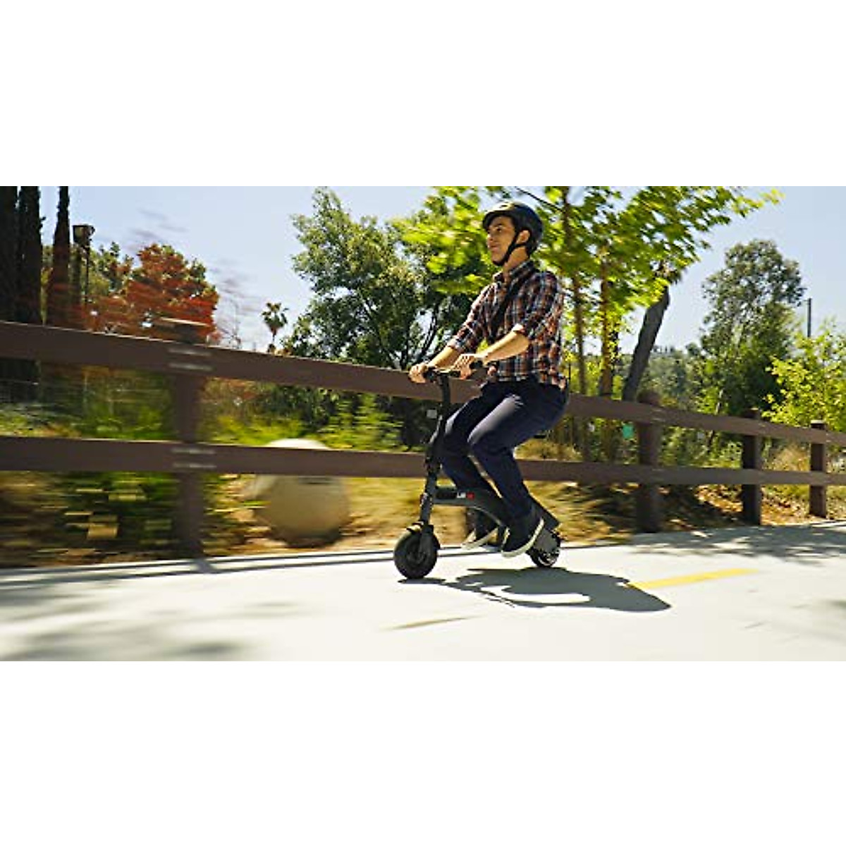 Razor UB1 Seated Electric Scooter - 8" Air Filled Front Tire, Adjustable Seat, Lightweight and Compact Design, 36V Electric Power, 250W Motor, Up to 13.5 mph, Black