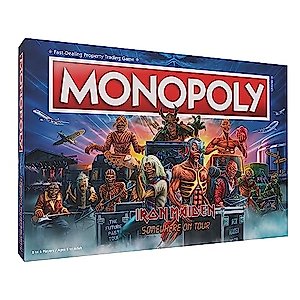 Monopoly Iron Maiden | Play as Bruce’s Lantern, Guitar Amp Stack, Nicko’s Drum Kit, and More | Officially Licensed Collectible Game Honoring British Classic Heavy Metal Icons