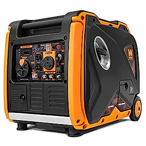 WEN 56400iX 4000-Watt Inverter Generator with Fuel Shut-Off and CO Shutdown Sensor, Black