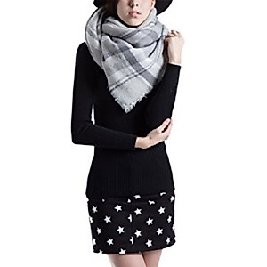 Neal LINK Women's Scarves Wraps Warm Blanket Scarf Shawl Winter Plaid Scarfs for Women