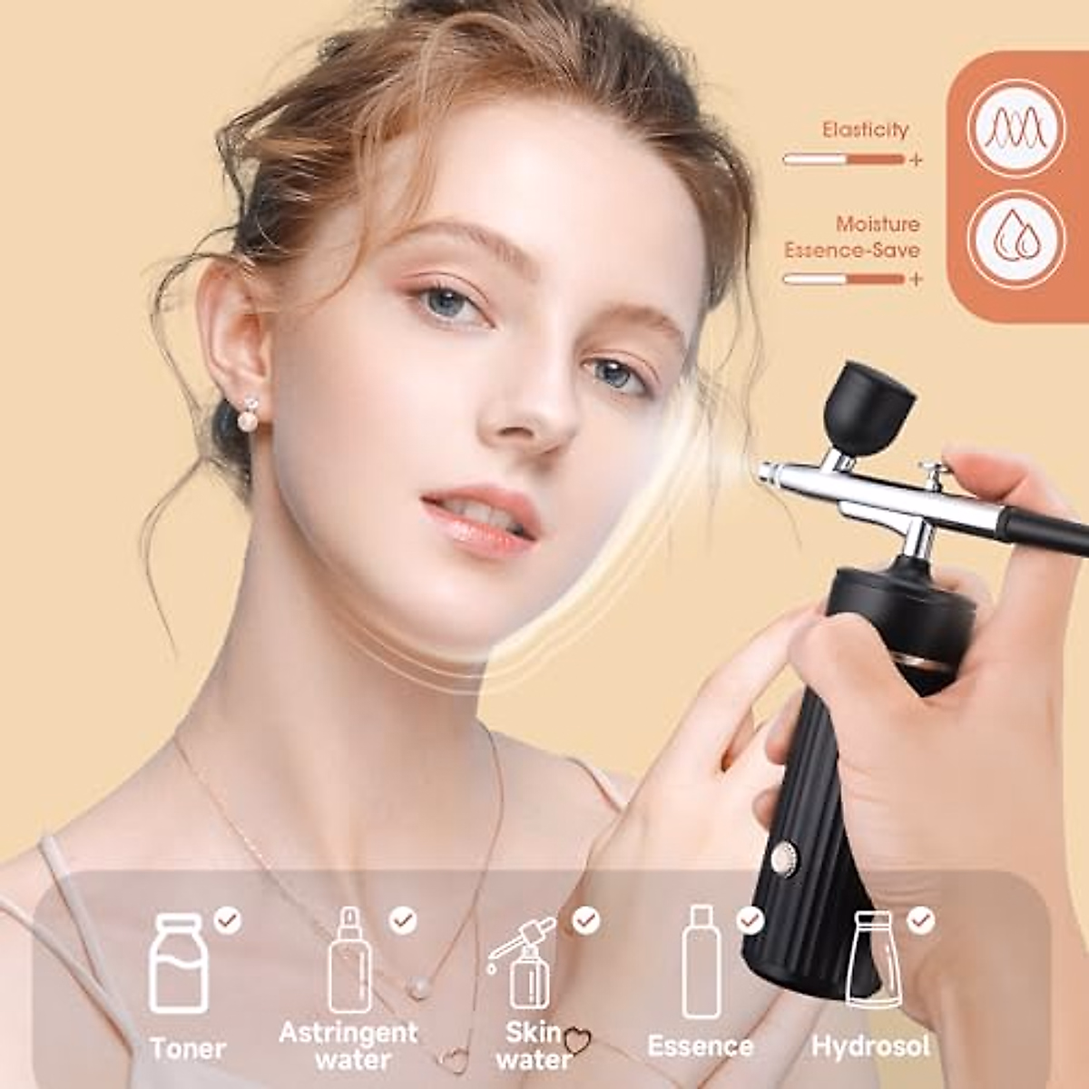 Cordless Airbrush Kit Rechargeable Airbrush Compressor 23-48PCI for Art Painting,Cake Airbrush Decorating, Crafts, Model Painting, Air Brush Painting, Nail Airbrush Machine