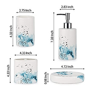 Bathroom Accessories Set + White vase Sets