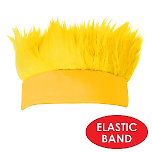 Beistle Yellow Hairy Headband