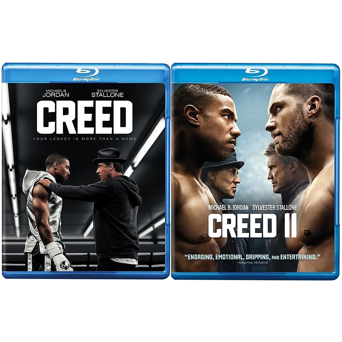 Creed 1 One & Creed 2 Two Michael B Jordan Sylvester Stallone 2 Blu Ray Set Includes Cinema Movie Time Art Card
