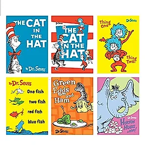 Raymond Geddes Dr Seuss Mini Memo Pad (Pack of 48) & 66869 Dr Seuss Assorted Bookmarks for Kids (Pack of 50)