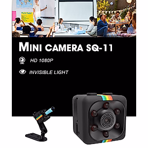 Jukllezan Mini Hidden Camera Wireless spy Camera Portable Nanny cam HD 1080P Camera with Night Vision and Motion Detection for Home Outdoor Office Features Small Camera