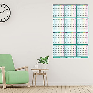 2023-2024 Yearly Wall Calendar - Yearly Wall Calendar 2023-2024, 2023-2024 Dry Erase Calendar with Julian Date, Jul. 2023 - Jun. 2024, Thick Paper, Vertical/Horizontal, Reversible, 34.8" x 22.9
