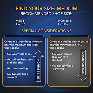 United Ortho USA14015 Short Cam Walker Fracture Boot, Medium, Black