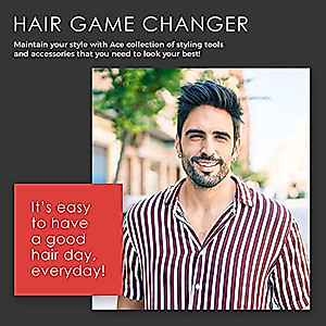 GOODY Ace Hair Dressing Comb - 7.5 Inch, Black - Great for All Hair Types - Fine Comb Teeth for Thin to Medium Hair