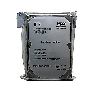MaxDigitalData 8TB 7200 RPM 256MB Cache SATA 6.0Gb/s 3.5inch Internal Hard Drive for Surveillance (MD8000GSA25672DVR) - 3 Years Warranty