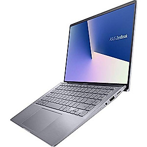 ASUS Zenbook 14" Full HD Laptop, AMD Ryzen 5-4500U, Backlit Keyboard, Front-Facing Camera, HDMI Output, Amazon Alexa, NVIDIA GeForce MX350, Windows 10, Light Gray (8GB RAM | 512GB PCIe SSD)