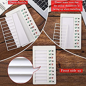 Eersida 3 Pcs to Do List Checklist Board, Daily Schedule for Kids, Chore Chart Memo Detachable Reusable Plastic RV Planner Home Travel (Blank Checklist)