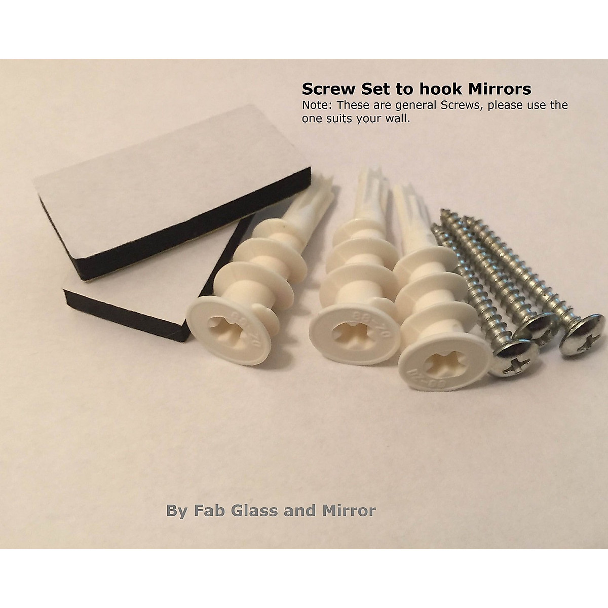 22" X 34" Inch Diamond Frameless Mirror 1" Beveled Edge W/ 2 Hooks