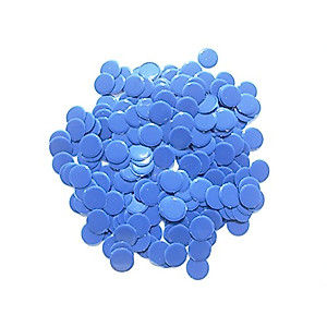 1200 Plastic Chips with Free Storage Bag-Solid Blue