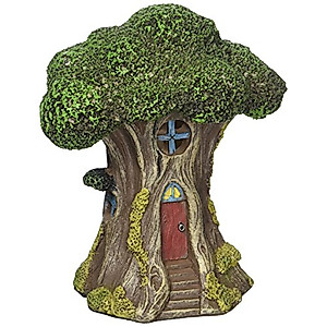 Touch of Nature 55614 Fairy Garden Led Tree House, 6"