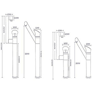 Kitchen & Bath Fixtures Taps Faucet, EuropUPC Basin Faucet Rotating Wash Basin Faucet Under Counter Basin Hot and Cold Faucet Retro Single Hole Faucet