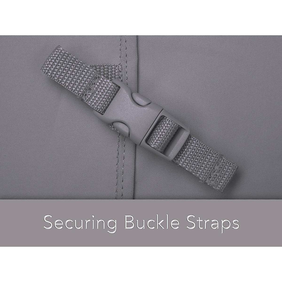 Covermates Square Patio Accent Table Cover - Patio Outdoor Furniture Cover, Water Resistant Outdoor Ottoman/Side Table Cover, Elite 300D Polyester, 26W x 26D x 25H, Charcoal