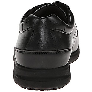 Nunn Bush mens Sherman Slip-resistant Work Shoe Oxford Sneaker, Black, 11 Wide US