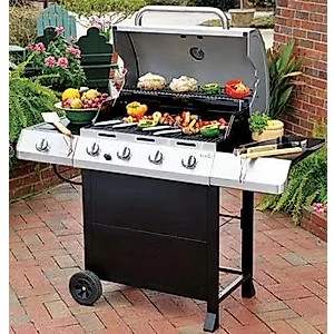 CoyzHaivn Grill Replacement Parts Kit for Charbroil Performance 475 4 Burner 463376519 463342119 463332718 463347017 463376017 463377319 463673017 Heat Plate Tent Shield Crossover Tube