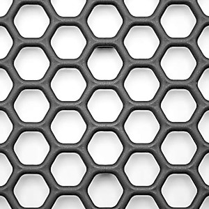 Spectrum Diversified Hexa in-Fridge Small Refrigerator Bin for Storage and Organization of Fruit Vegetables Produce and More, 8.5 x 6 x 2.25, Clear/Dark Gray