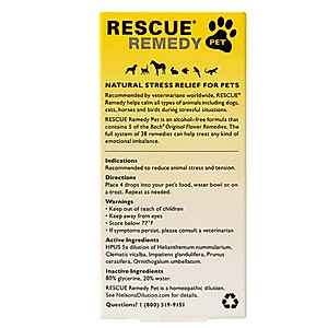 Bach Flower Essences Rescue Remedy Pet 20 Ml (2 Pack)