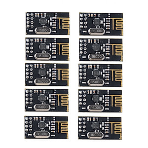 MakerFocus 10pcs NRF24L01+ 2.4GHz Wireless RF Transceiver Module Compatible with Ar duino Raspberry Pi