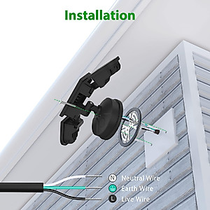 iMaihom 50W Flood Lights Outdoor, 3 Adjustable Heads LED Flood Light, IP65 Waterproof Outdoor Flood Light, 6000K Daylight White 4600LM Bright Security Lights for Yard Garage Driveway Patio (Black)