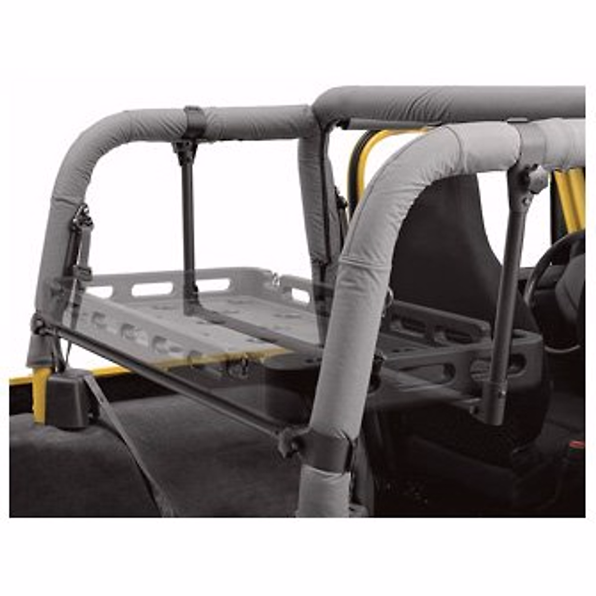 Bestop 4140601 Black Lower Cargo Rack Bracket System For 92-02 Wrangler