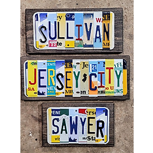 Jersey Plate Art - Custom made license plate signs