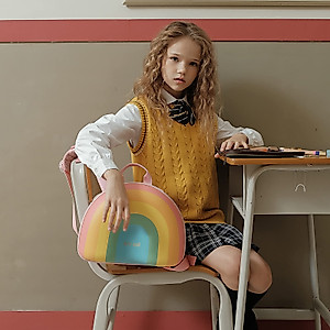 Zoy zoii Kids Backpack, Elegant and Cute Toddler Backpack for Little Girls 2-5, Children Preschool Backpack Mini Travel bag-Dream Series Rainbow