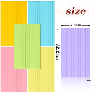 Tecmisse 1200 PCS Ruled Index Cards, 3x5 Inches Colorful Index Cards, Heavy Note Cards, Study Cards for School, Learning, Memo Scratch Pad, 6 Colors