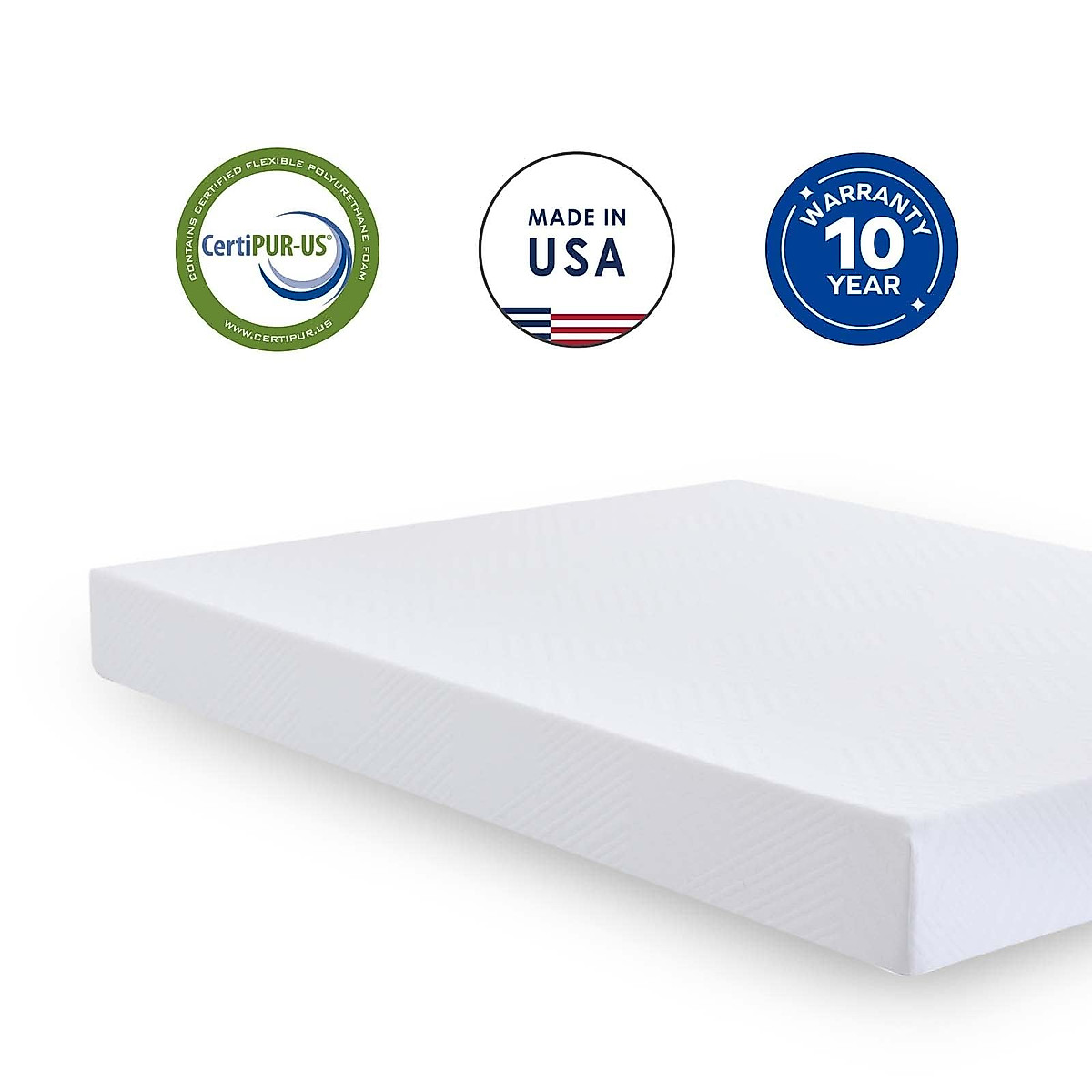 TMEOSK Queen Size Mattress, 8 inch Gel Memory Foam Mattress, Cooling Gel Green Tea Mattress Bed in a Box, Medium Firm Feel with Motion Isolating (Queen)